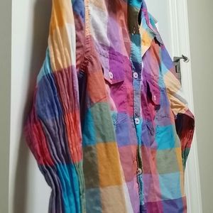 SO | Tops | So Perfect Shirt Multi Color Ls Button Down | Poshmark